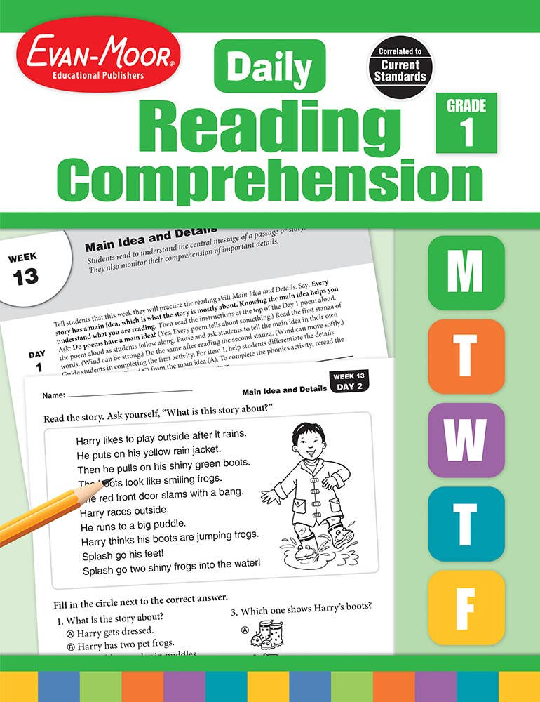 Daily Reading Comprehension, Grade 1 Teacher Edition – Royal Road Bookstore